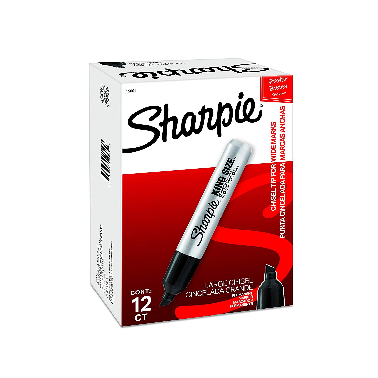 Box of 12 Sharpie King Size Chisel Tip Permanent Markers for $9.92 (Reg ...