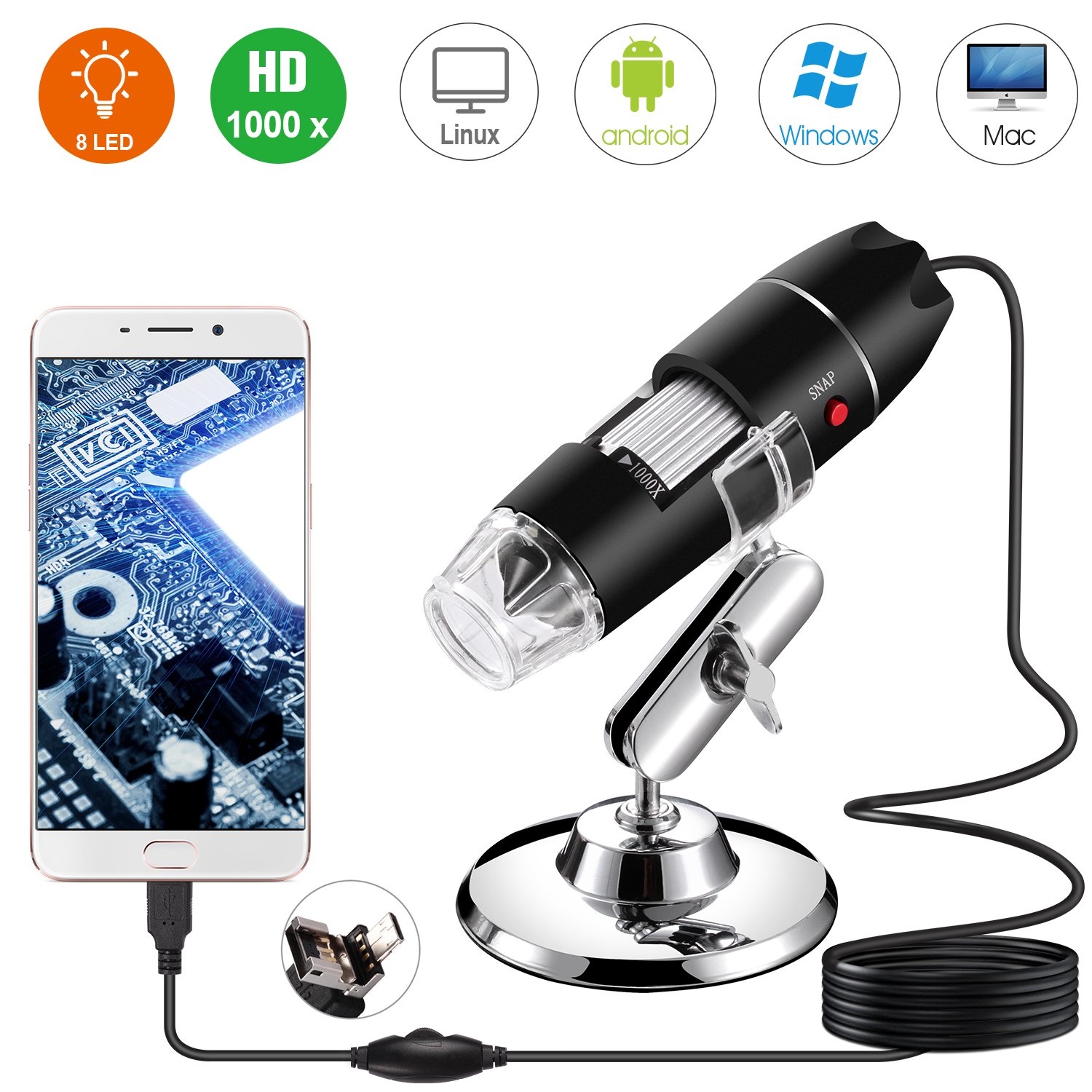 1000x Magnification Microscope for $21.99